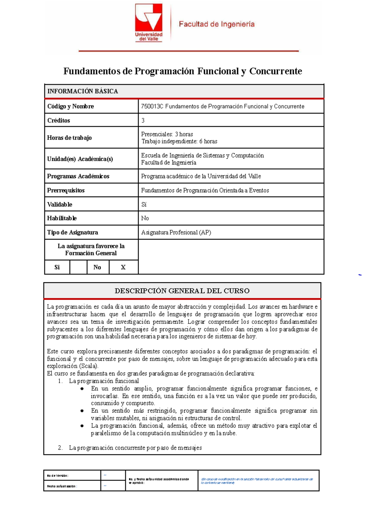 750013 C Fundamentos de Programación Funcional y Concurrente ...
