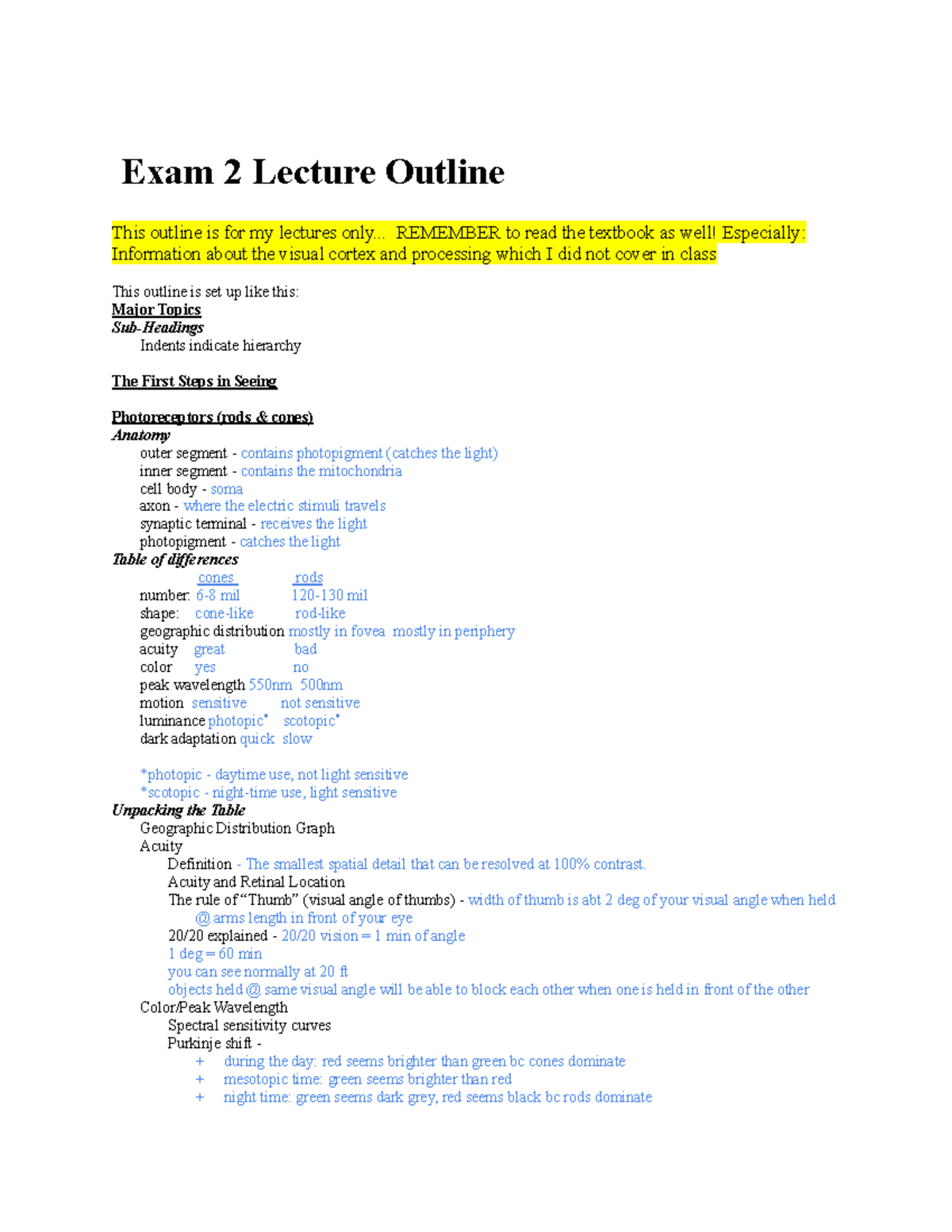 Stu Docu Stuff Exam 2 Lecture Outline This Outline Is For My Lectures Only Remember To Read