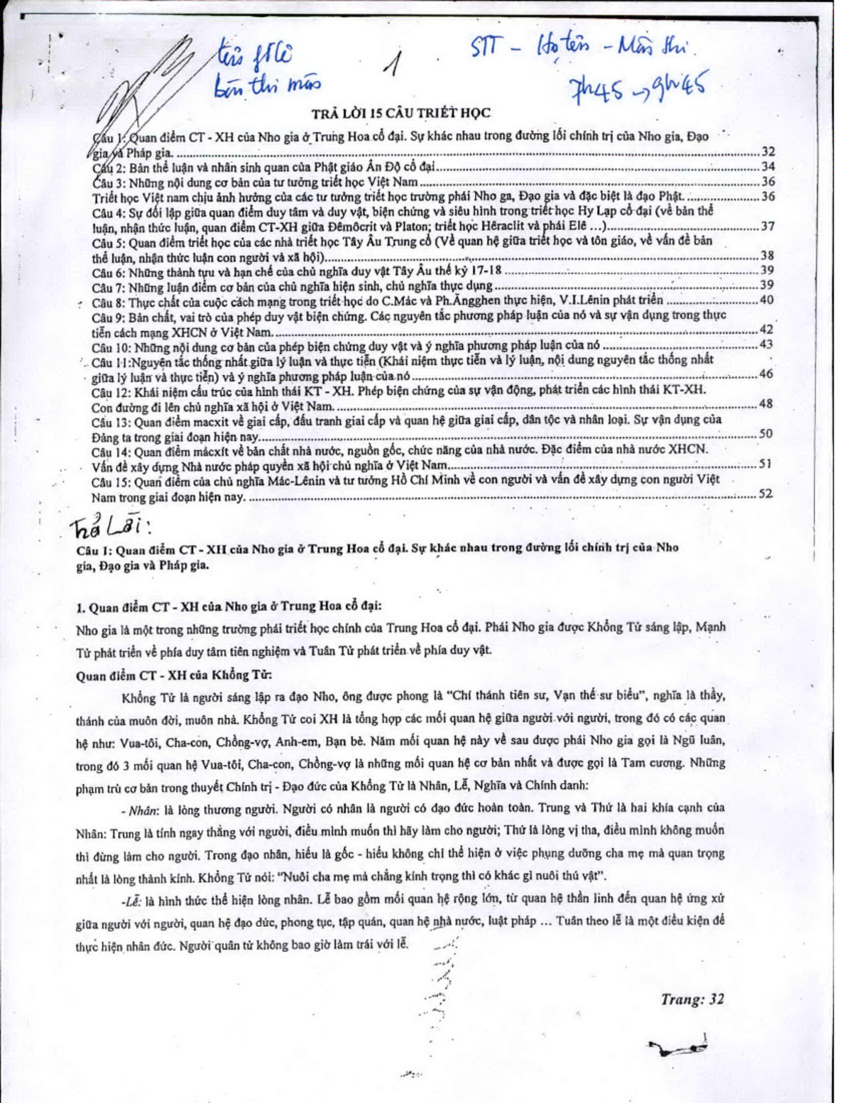 DE Cuong Triet - Đề cương - dao duc trong kinh doanh - Studocu