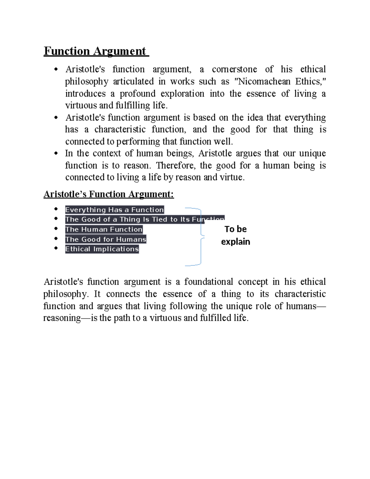 Function Argument - human behavior in organization - Function Argument ...