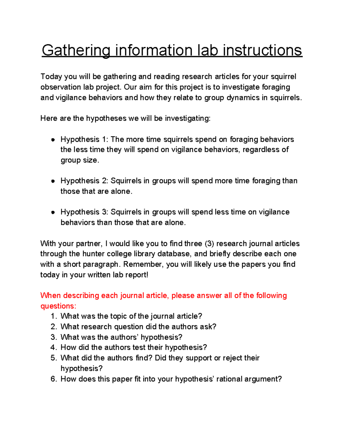 Gathering information lab instructions(1) - Gathering information lab ...