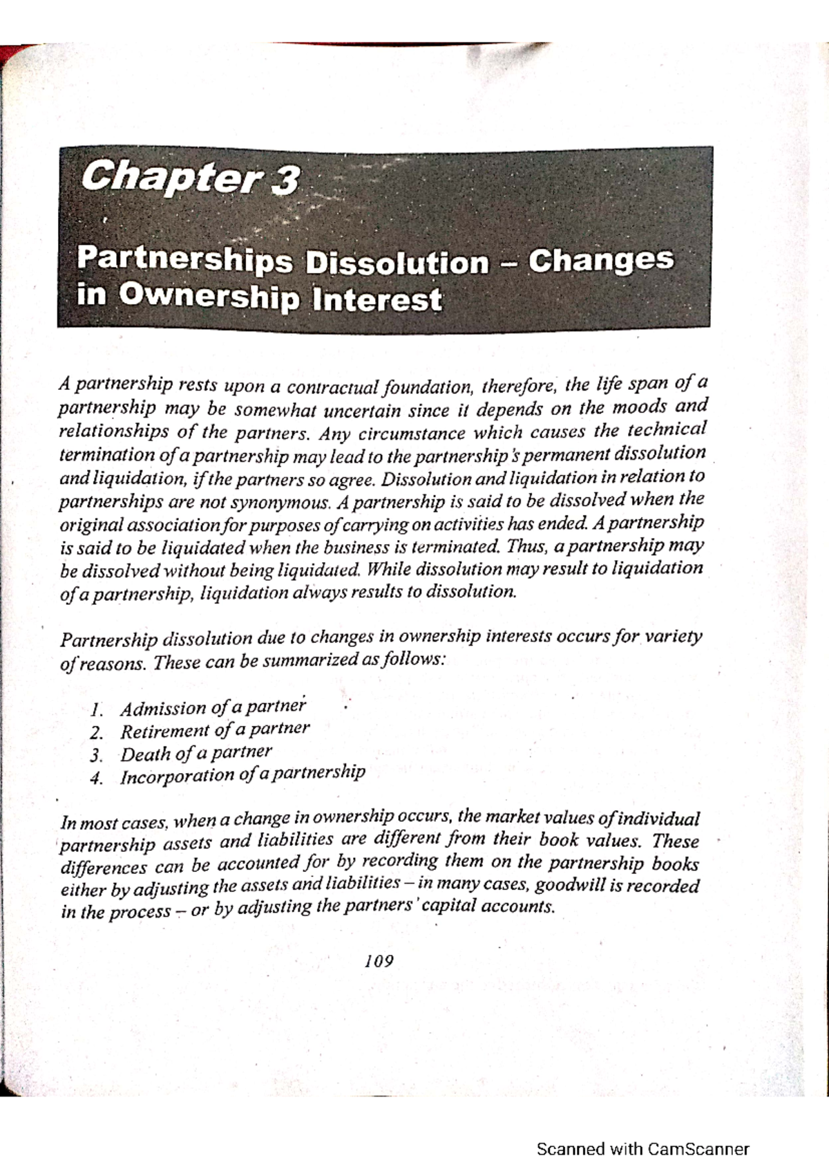 Chapter 3- Partnership Dissolution - Accountancy - Studocu