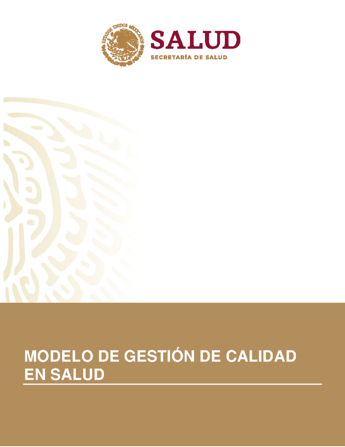 Modelo De Gestion De Calidad S 2021 MODELO DE GESTI N DE CALIDAD EN