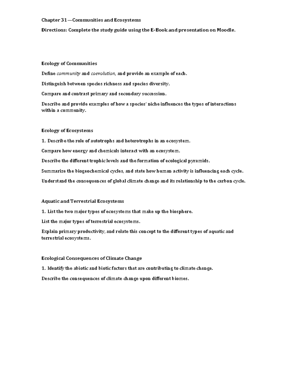 Kami Export - BIO-124 Chapter 31 Communities and Ecosystems Study Guide - Chapter 31—Communities ...