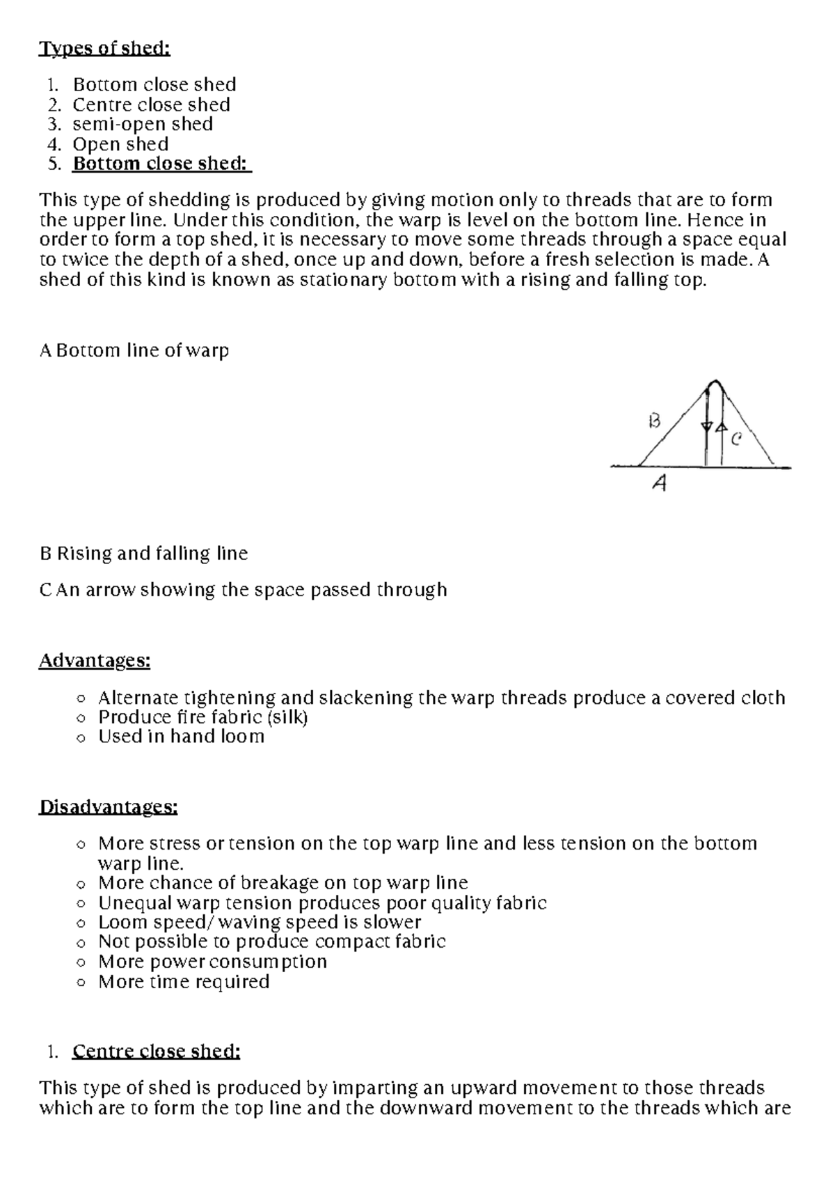 Types of shed - Types of shed: This type of shedding is produced by ...