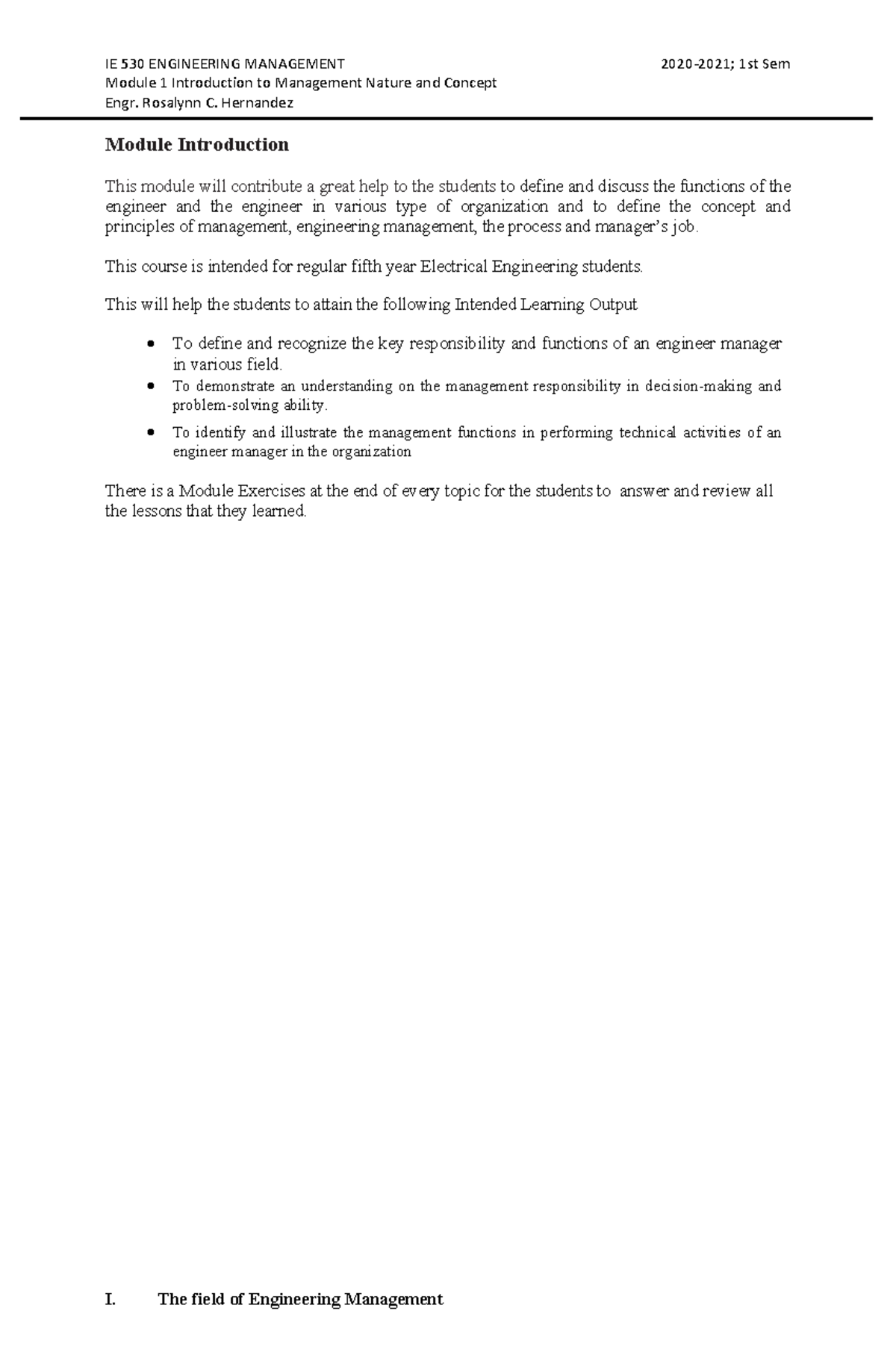 Module 1 Introduction to Management Nature and Concept - Module ϭ ...