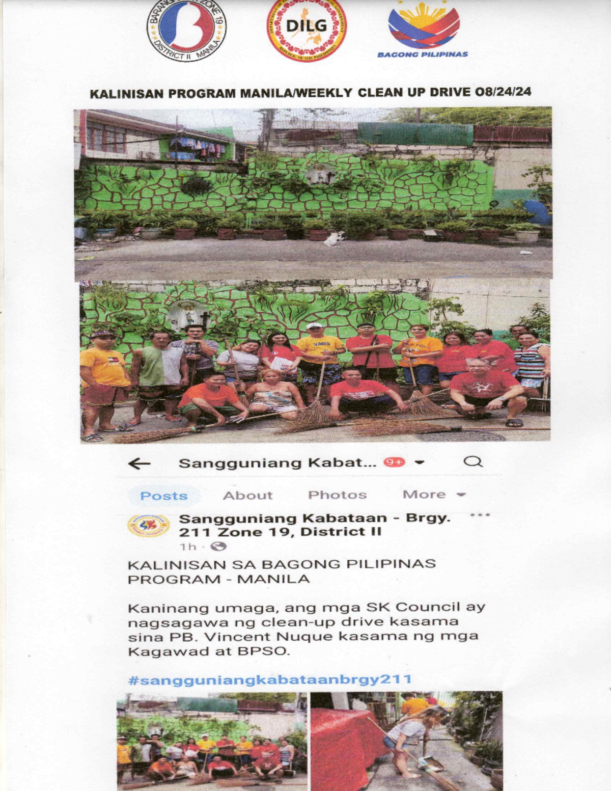 Kalinisan sa bagong pilipinas 0001 - OKI 19 DILG MANNA II BAGONG ...