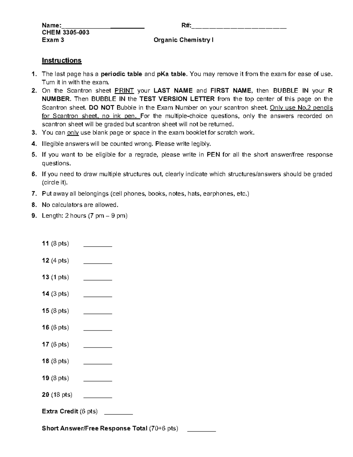 Practice Exam 3 - Name:________________ R ...