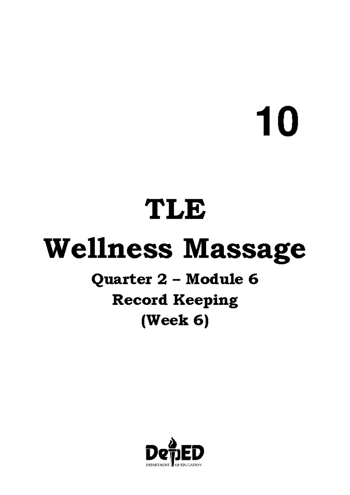 6 Q2-TLE-Wellness-Massage - 10 TLE Wellness Massage Quarter 2 – Module ...