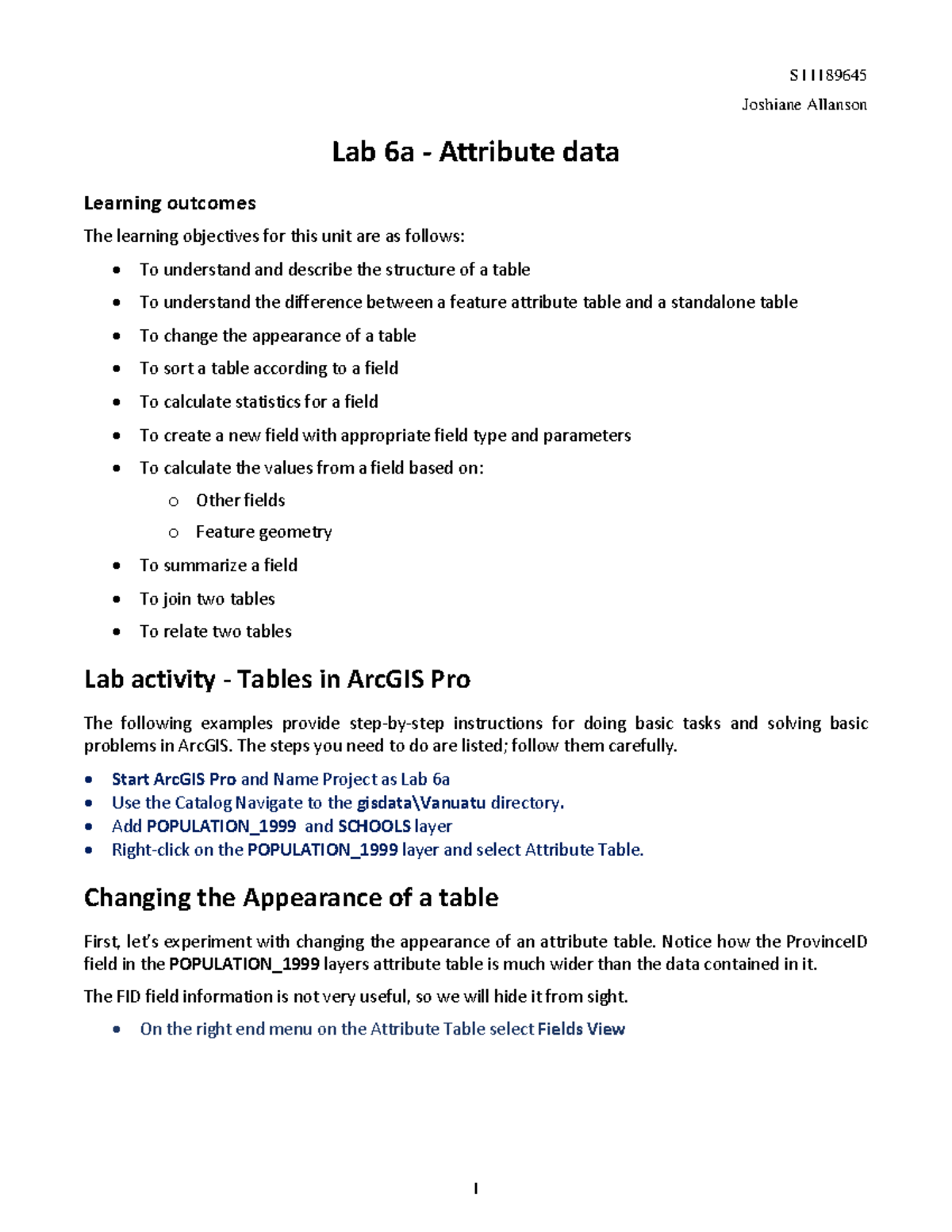GS201 Lab 6 - Joshiane Allanson Lab 6a - Attribute data Learning ...