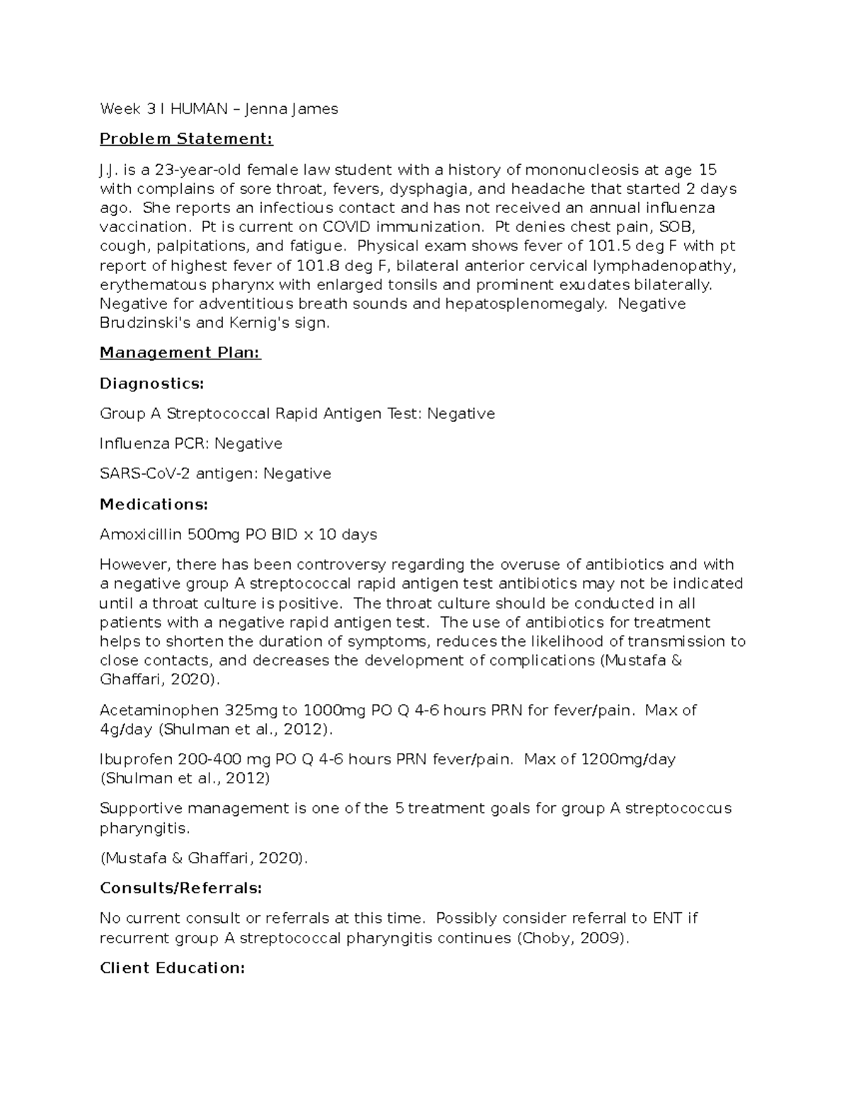 NR509 Week 3 IHuman - I Human Assignment - Week 3 I HUMAN – Jenna James ...