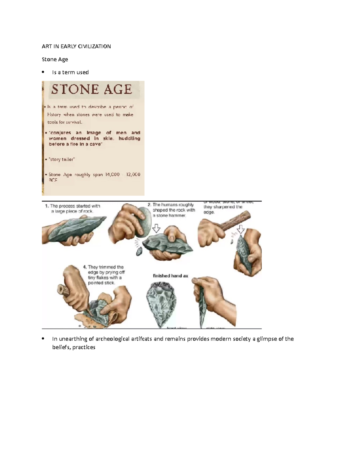 ART IN Early Civilization - Art Appreciation - ART IN EARLY ...