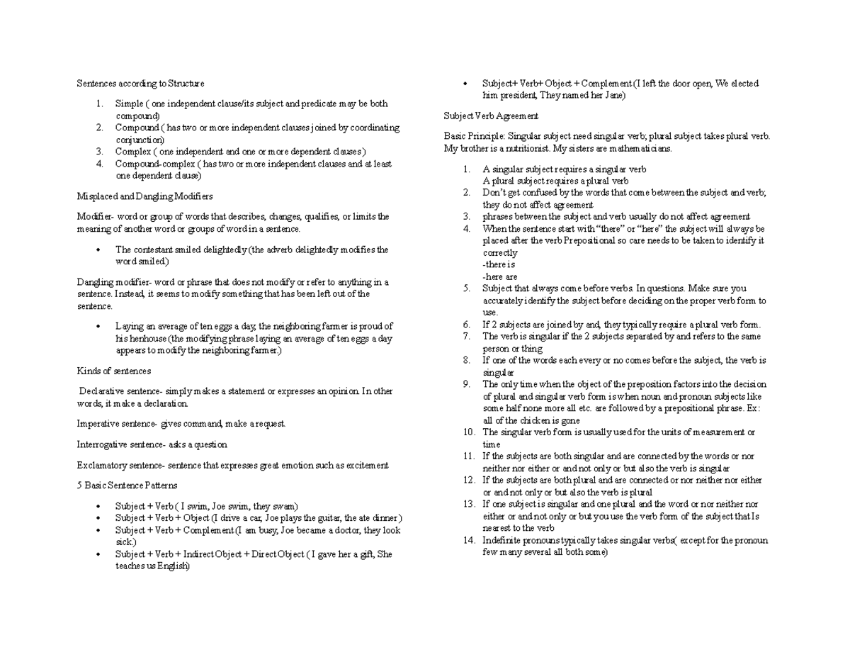 Grammarcompo finals Module Sentences According To Structure Simple grammarcompo-finals-module-sentences-according-to-structure-simple