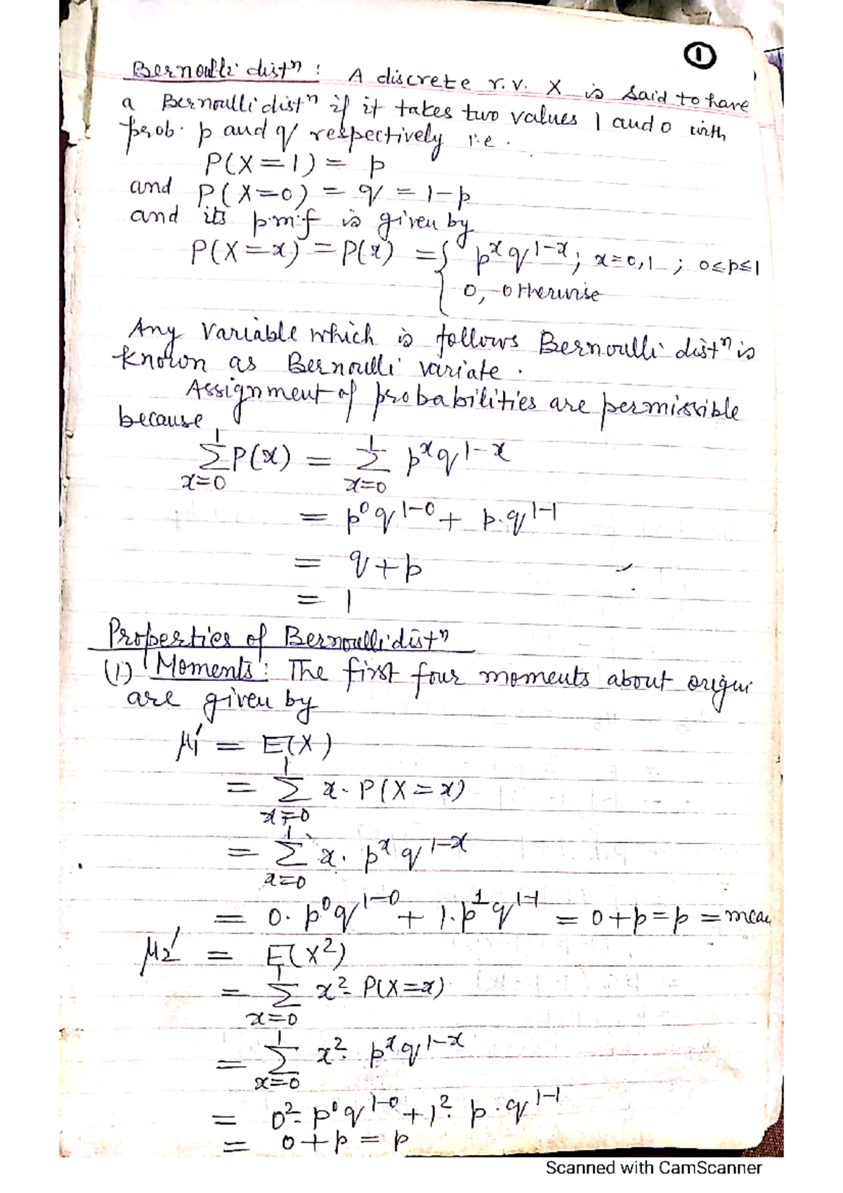 Bernoulli Distribution and Binomial Distribution - Business statistics ...