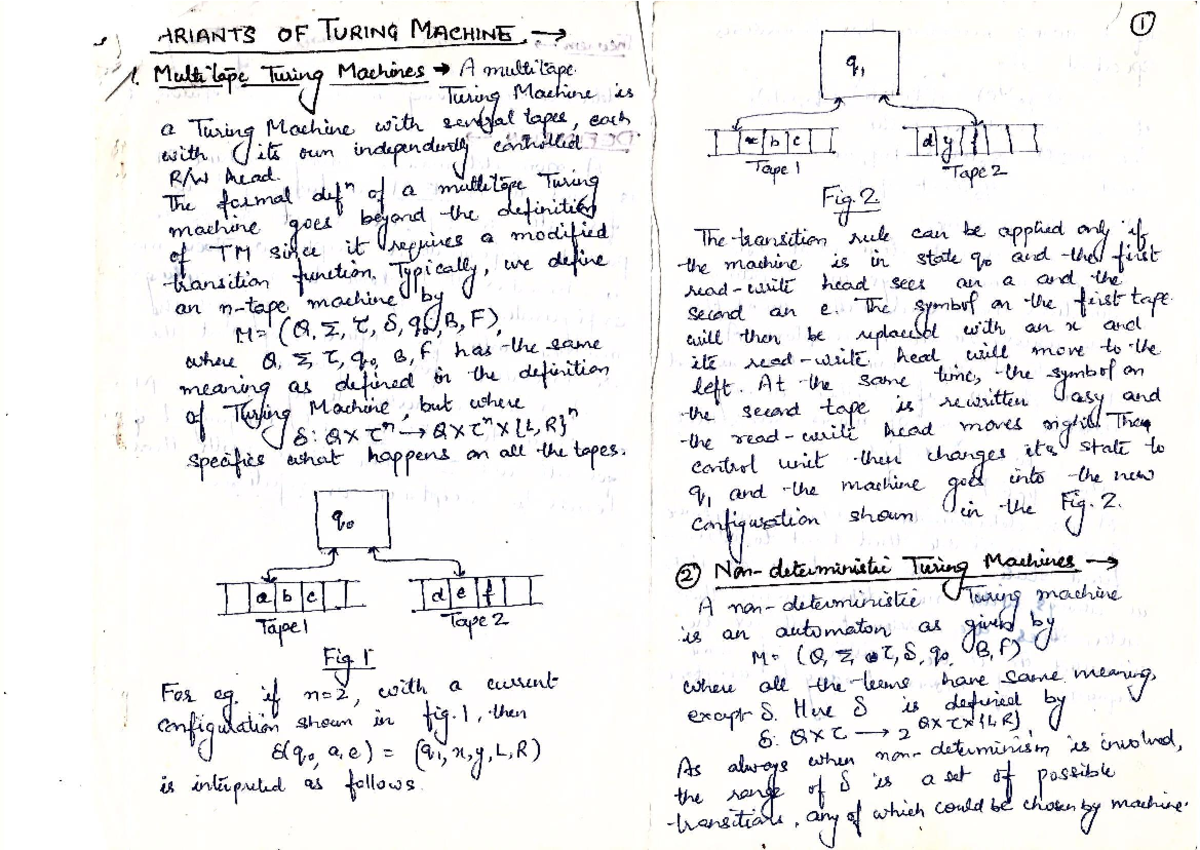 File 1 - Turning Machine - Theory Of Automata & Formal Languages - Studocu