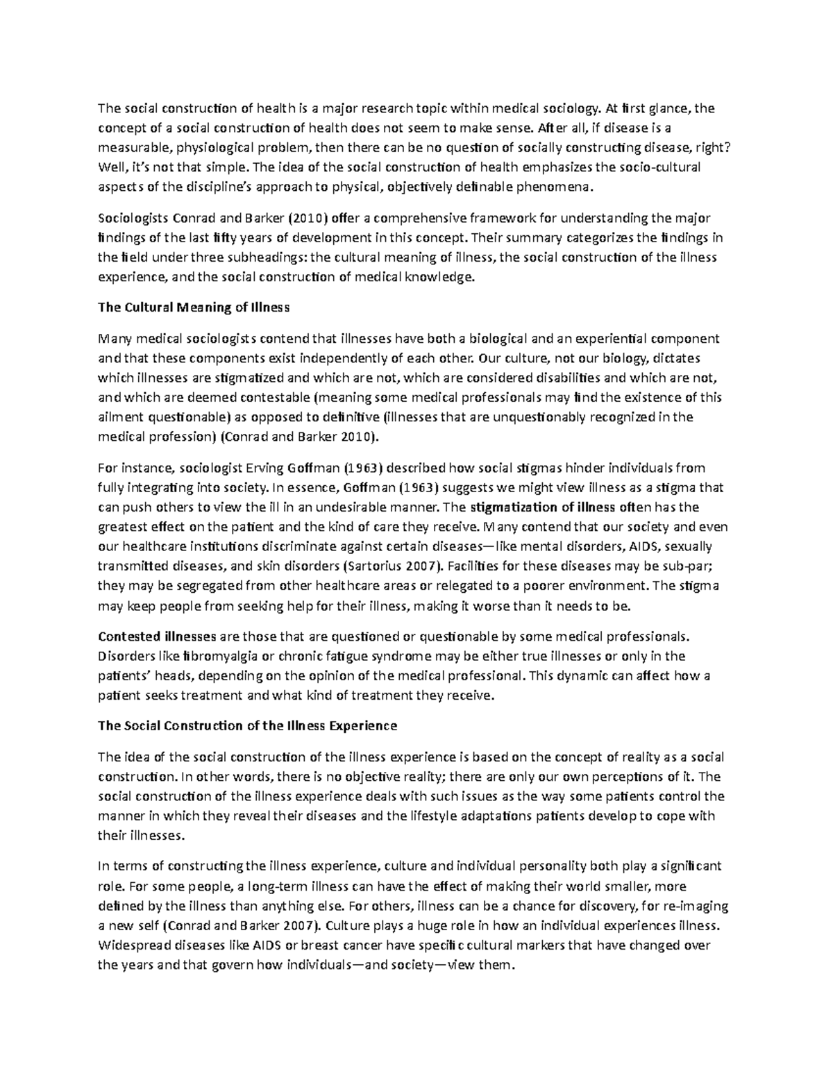 Health and medicine - Introduction to Sociology 3e - The social ...