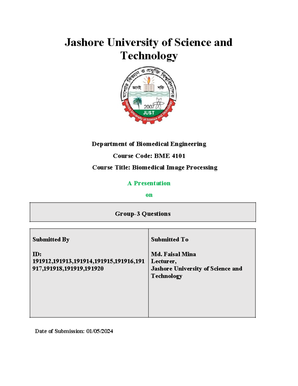 Group 3 questions-1 - Jashore University of Science and Technology ...