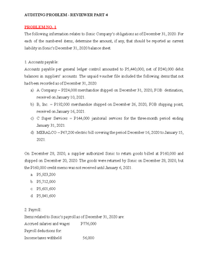 Introduction to Auditing - MCQ - AUDITING THEORY RED SIRUG INTRODUCTION TO AUDITING An ...