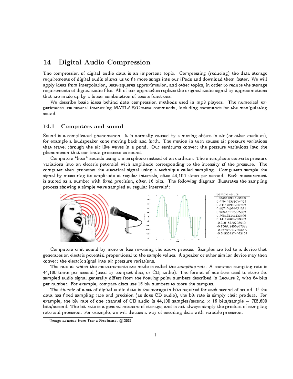 Audio compression - Good - 14 Digital Audio Compression The compression ...