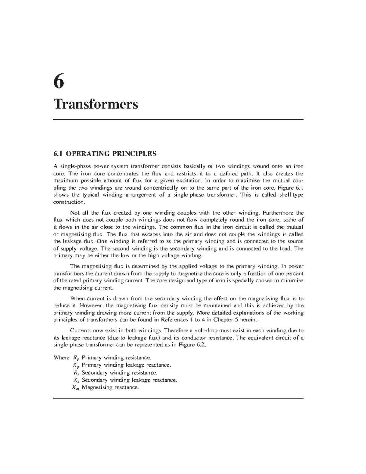Electrical Engineering part 6 - 6 Transformers 6 OPERATING PRINCIPLES A ...