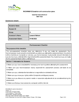 NPA Sitxhrm 010 Assessment 2 -Project - Assessment Tasks and ...