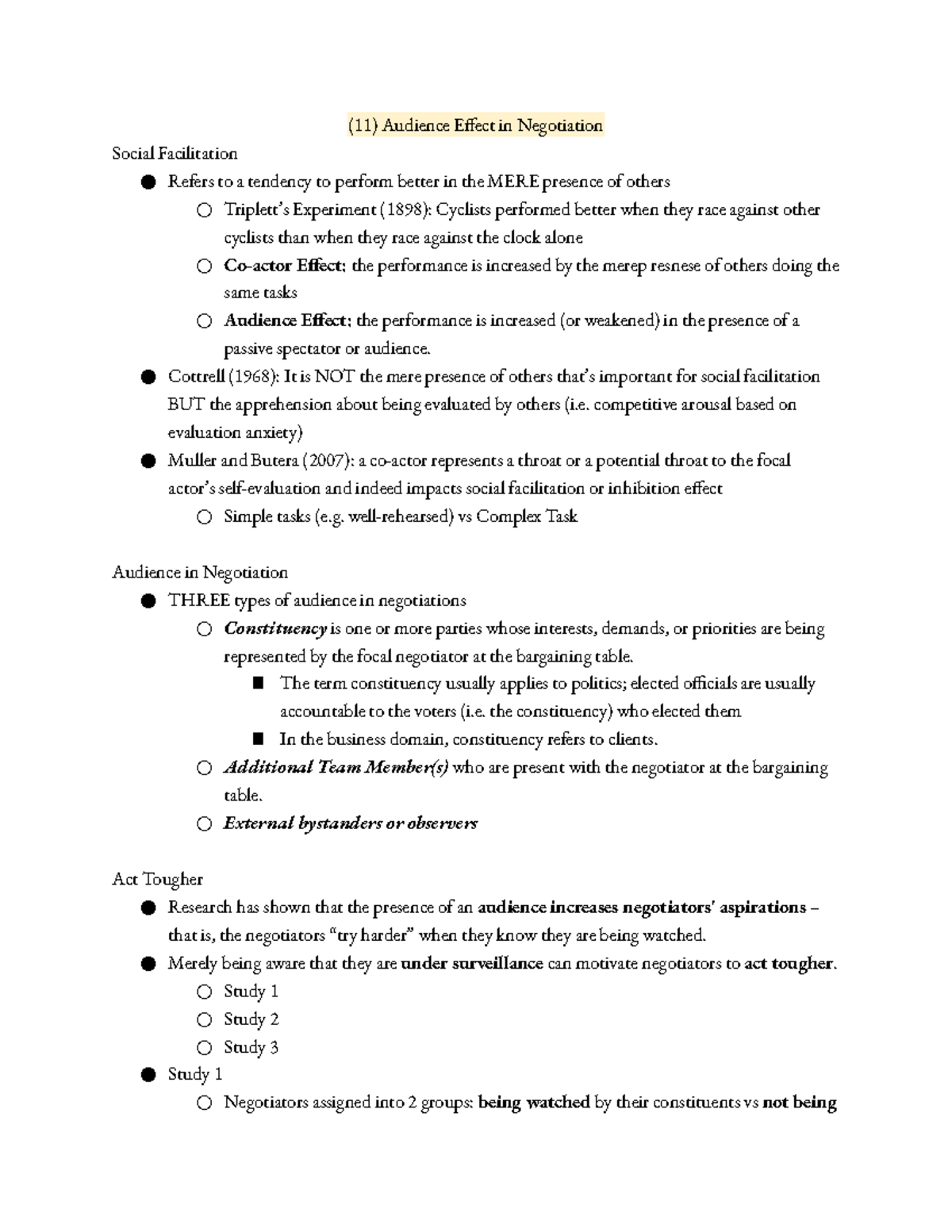 (11) Audience Effect in Negotiation - (11) Audience Effect in ...
