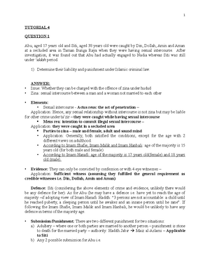 Tutorial 3 - tuto - UIL2722(2120) TUTORIAL 3 QUESTION 1 Elaborate the ...