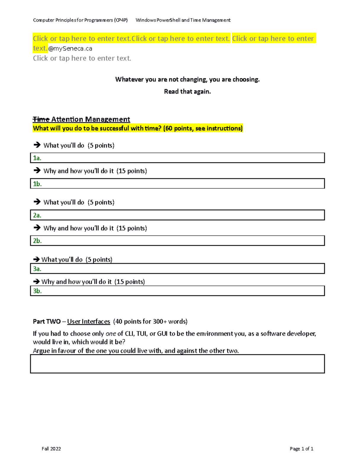 CP4P UI-Time Mgmt Activity Answers - Computer Principles for ...