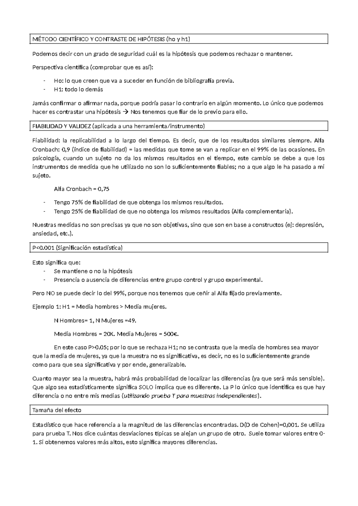 Método Científico Y Contraste DE Hipótesis - MÉTODO CIENTÍFICO Y ...