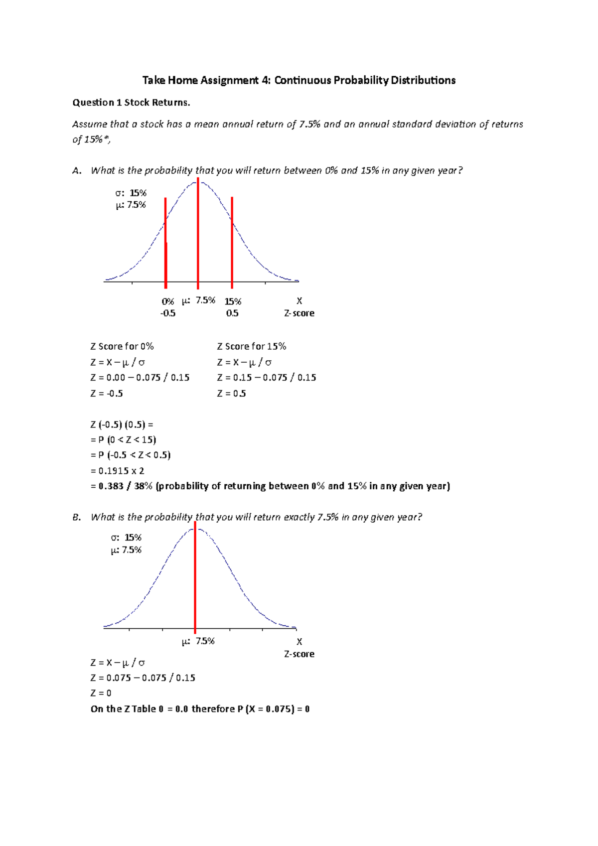THA 4 Continuous Probability Distribution Take Home Assignment 4 tha-4-continuous-probability-distribution-take-home-assignment-4