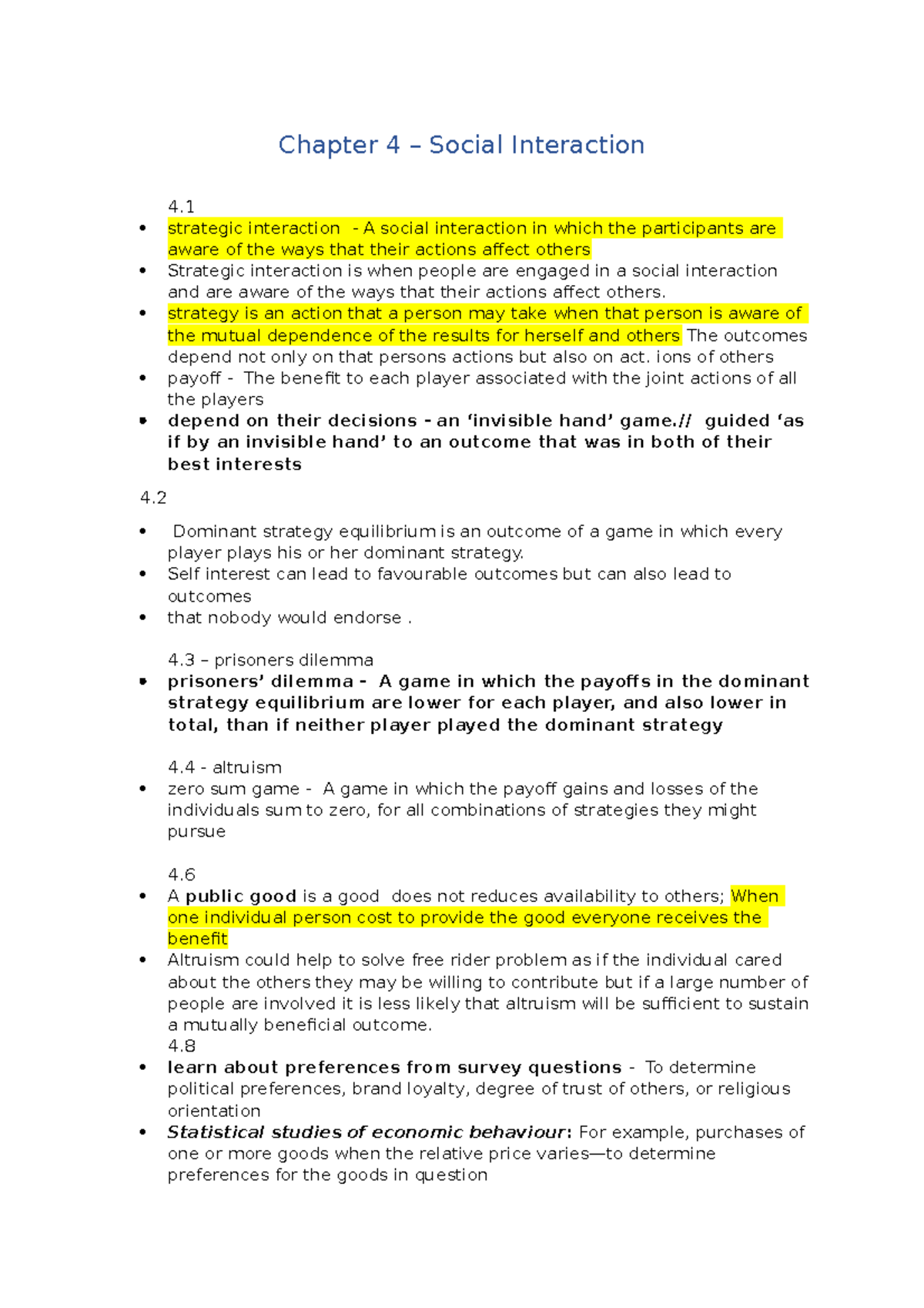 Unit 4 notes - social interaction - Chapter 4 – Social Interaction 4 ...