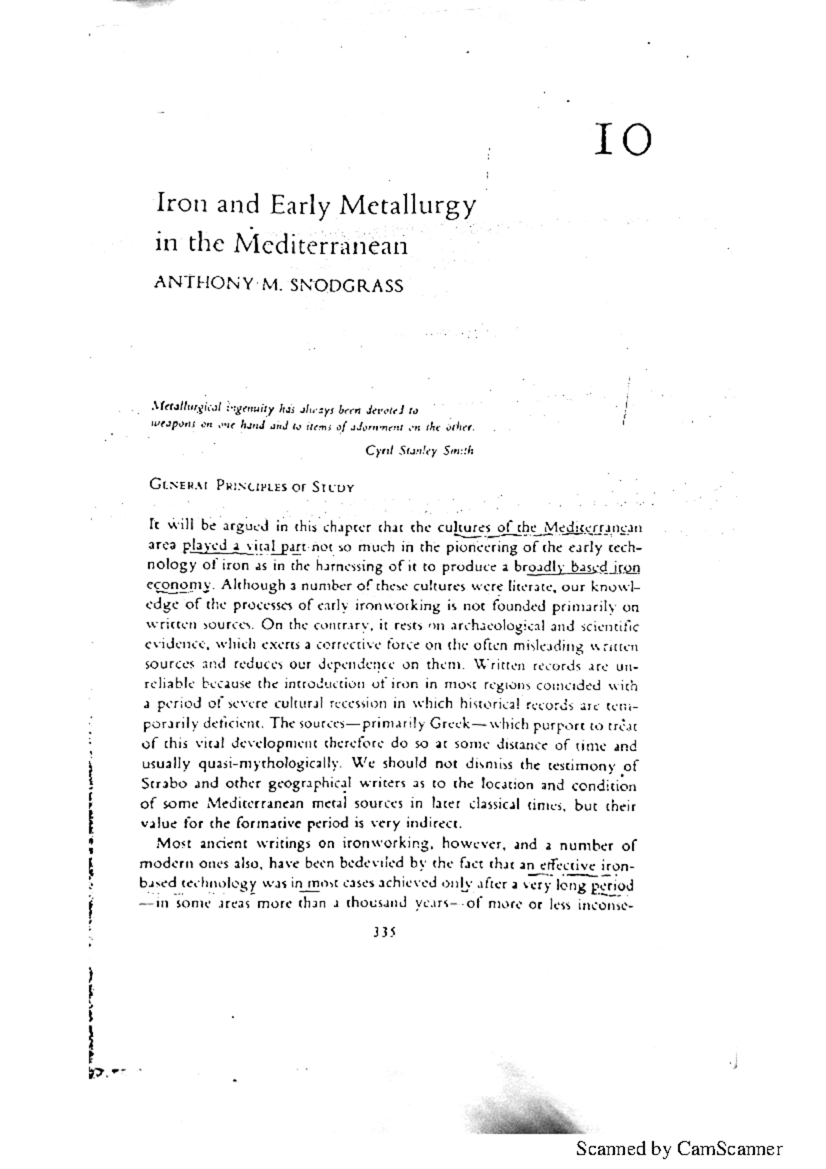 Iron And Early Metallurgy - BA (Hons.) History - Studocu