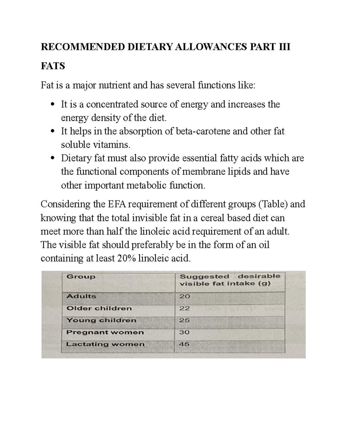 Recommended Dietary Allowances PART III - RECOMMENDED DIETARY ...
