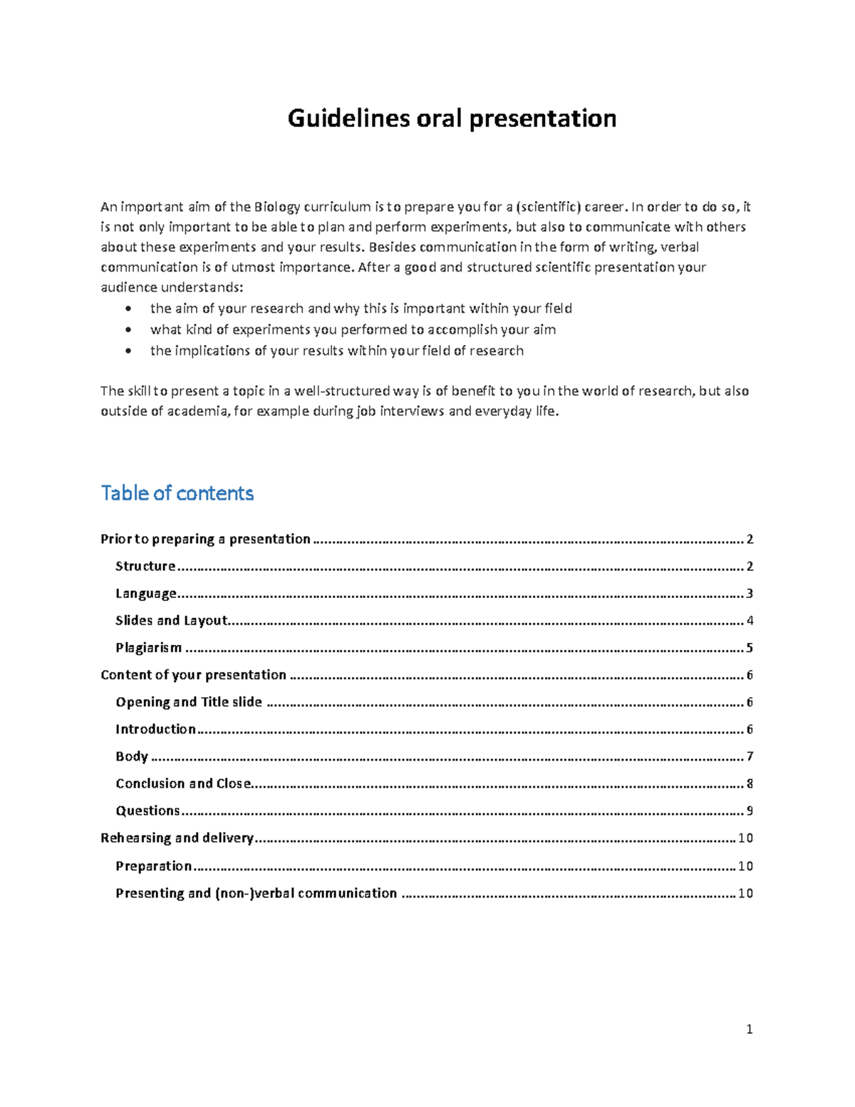 Guidelines oral presentation 2021 - Guidelines oral presentation An ...