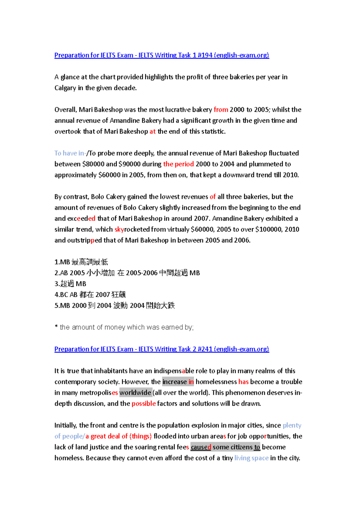 W3 - writing practice - Preparation for IELTS Exam - IELTS Writing Task 1 #194 (english-exam) A ...