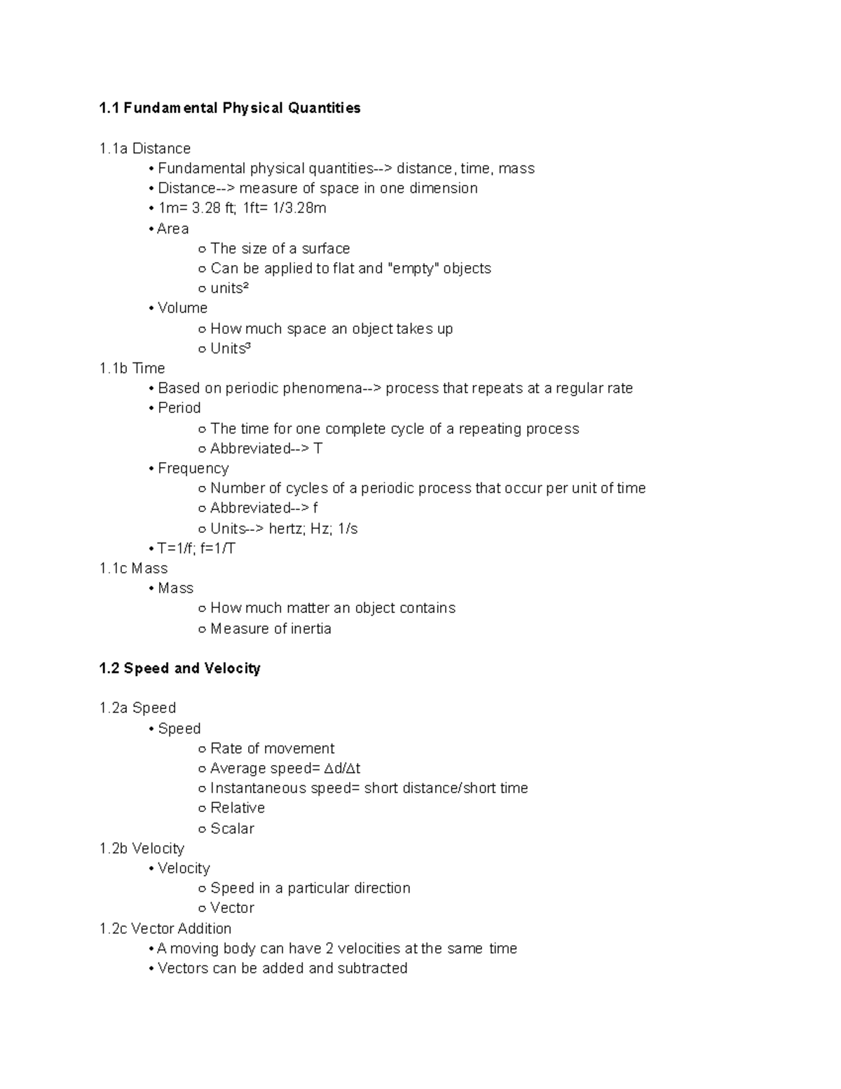Physics 107 Textbook - 1 Fundamental Physical Quantities 1 Distance ...