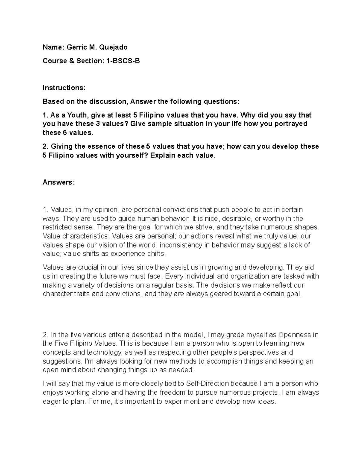 NSTP Activity 7 1 BSCS B Gerric Quejado - Bachelor of Science in Social ...