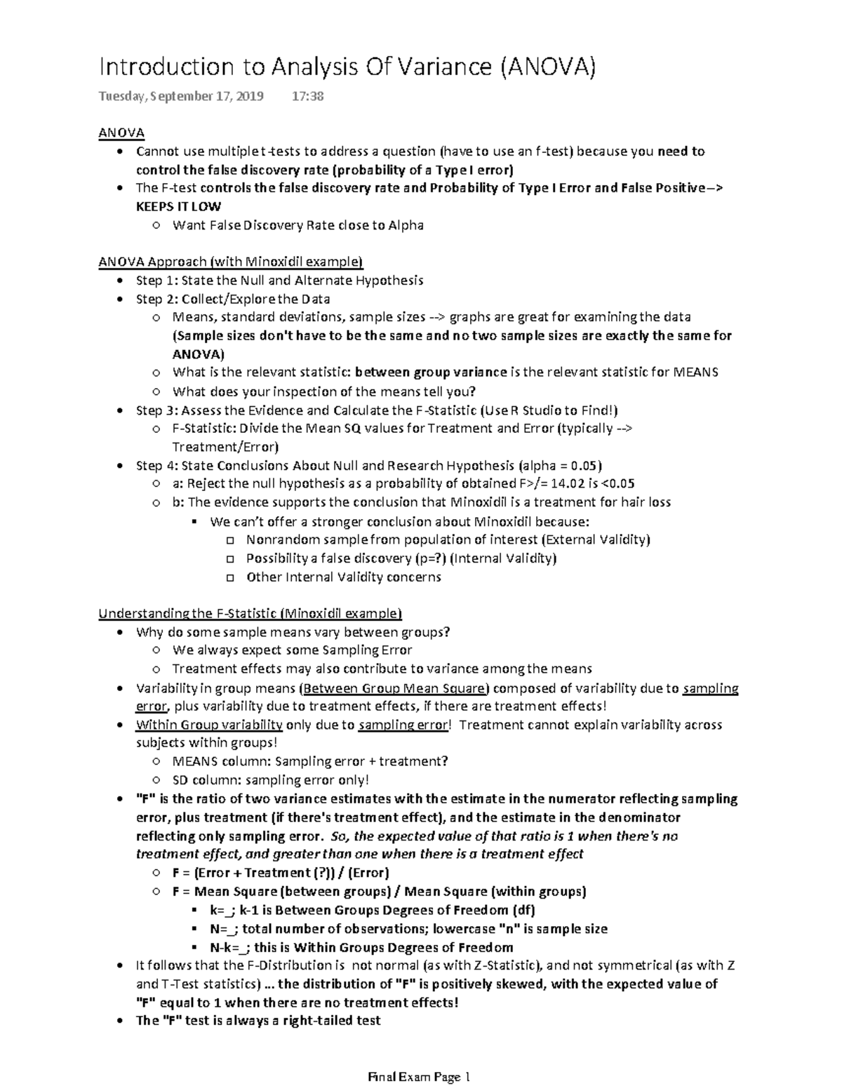 Introduction To Analysis Of Variance Anova Warning Tt Undefined Function 32 Warning Tt