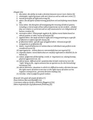 Chapter 4 Notes - Ethical Decisions and Dilemmas in Criminal Justice ...