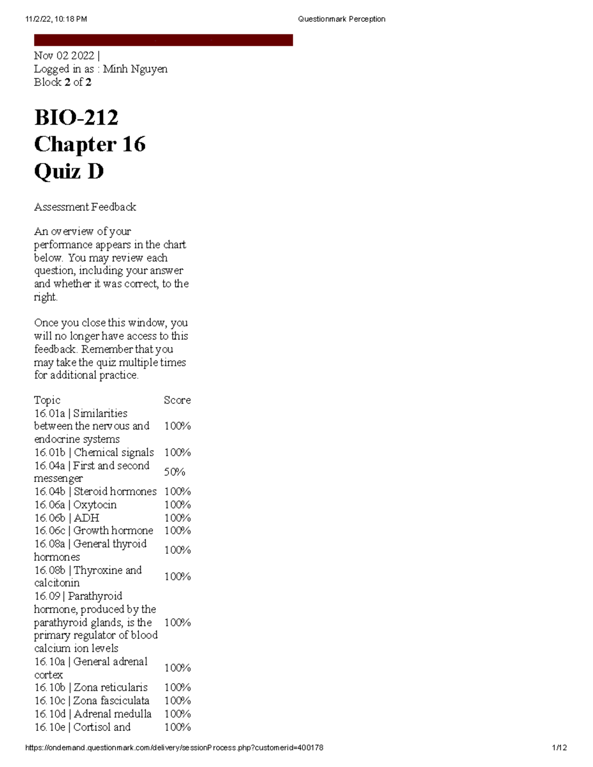AP2 Quiz1 - Nov 02 2022 | Logged in as : Minh Nguyen Block 2 of 2 BIO ...