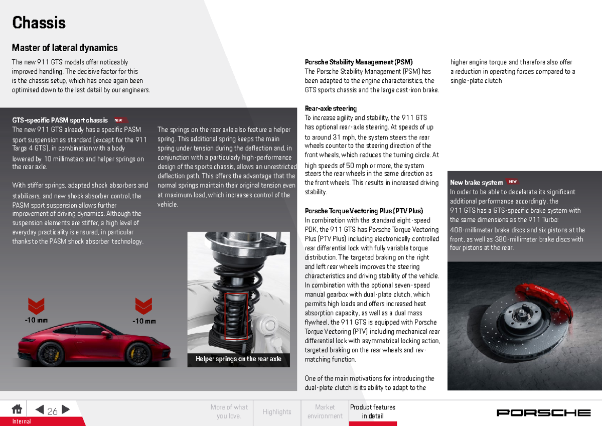 992 GTS Chassis description - 26 Internal More of whatyou love ...