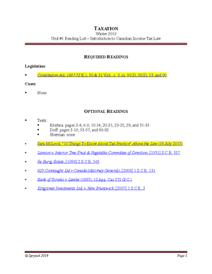 Extra Notes - Employment Income Overview In this module, we will review ...