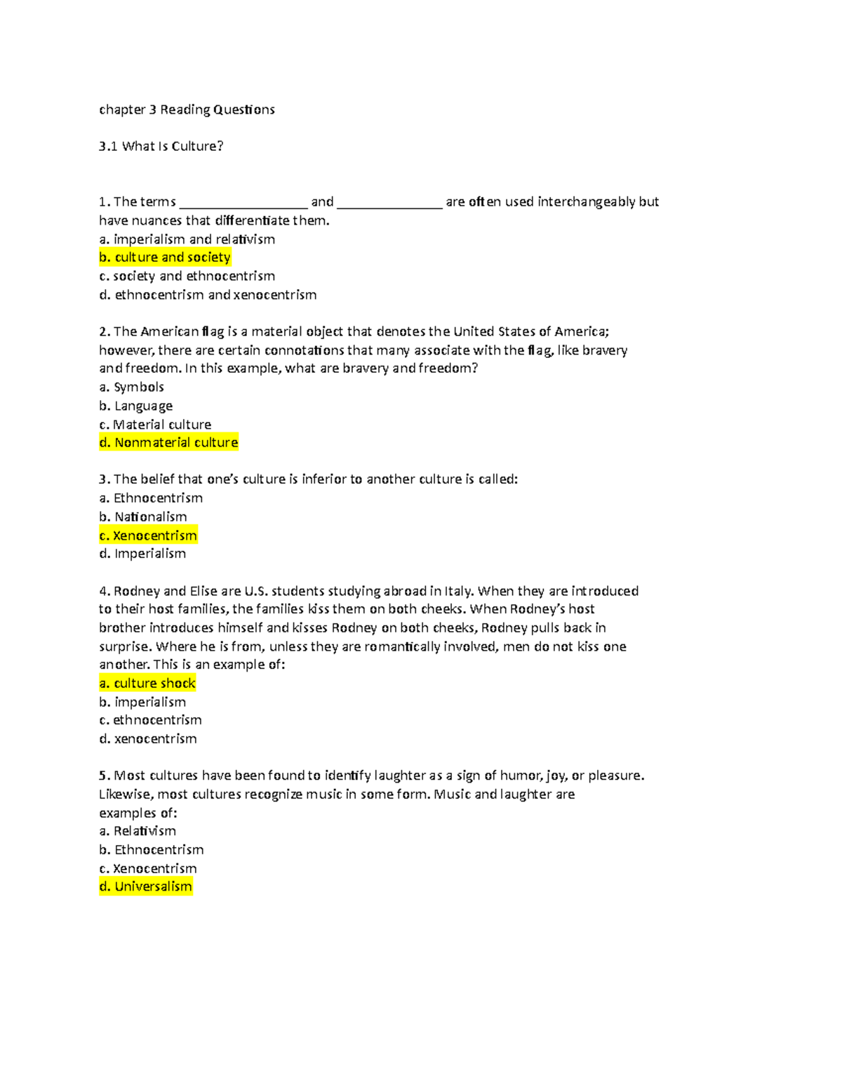 Chapter 3 Reading Questions - chapter 3 Reading Questions 3 What Is ...