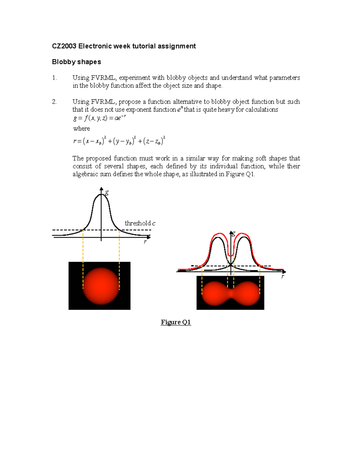 CZ2003 Tutorial 07 - CZ2003 Electronic week tutorial assignment Blobby ...