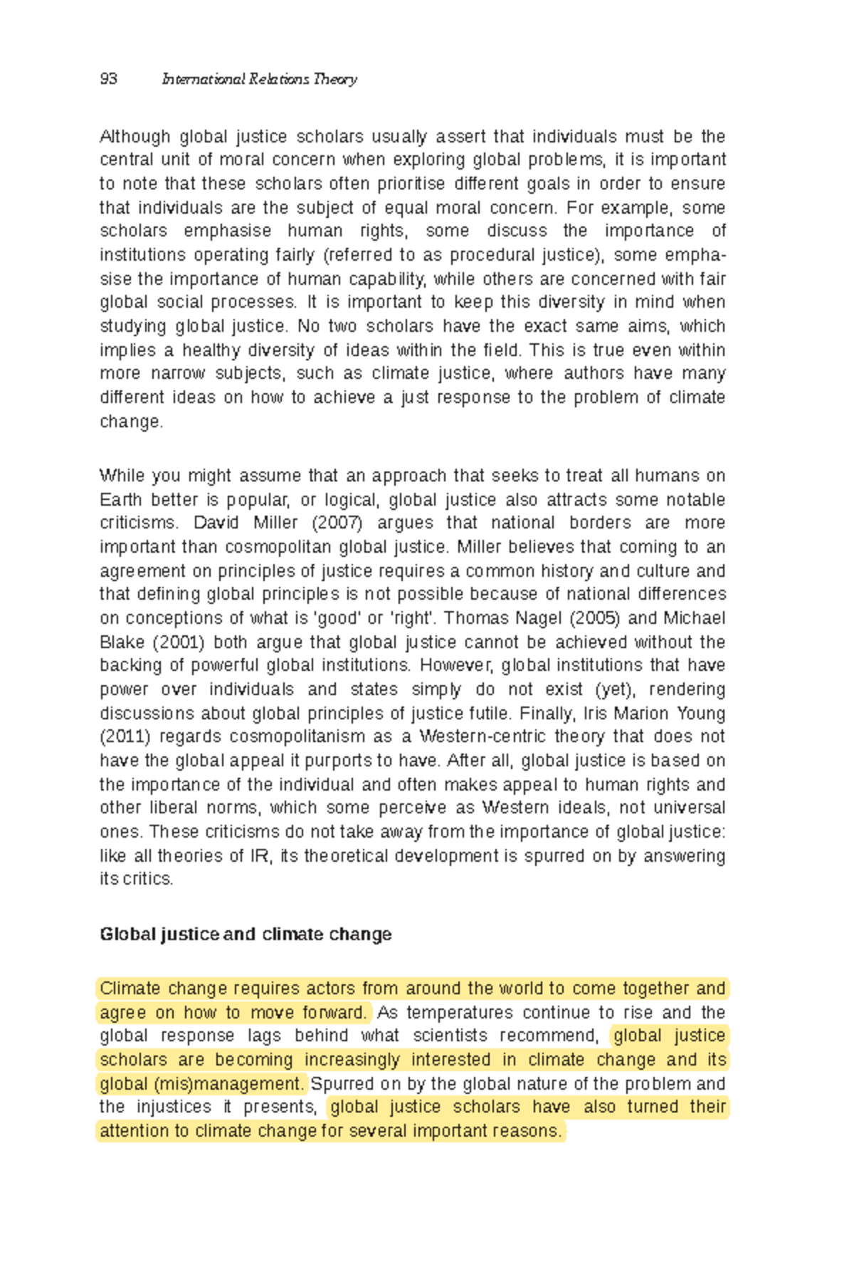 International Relations-54 - For example, some scholars emphasise human ...