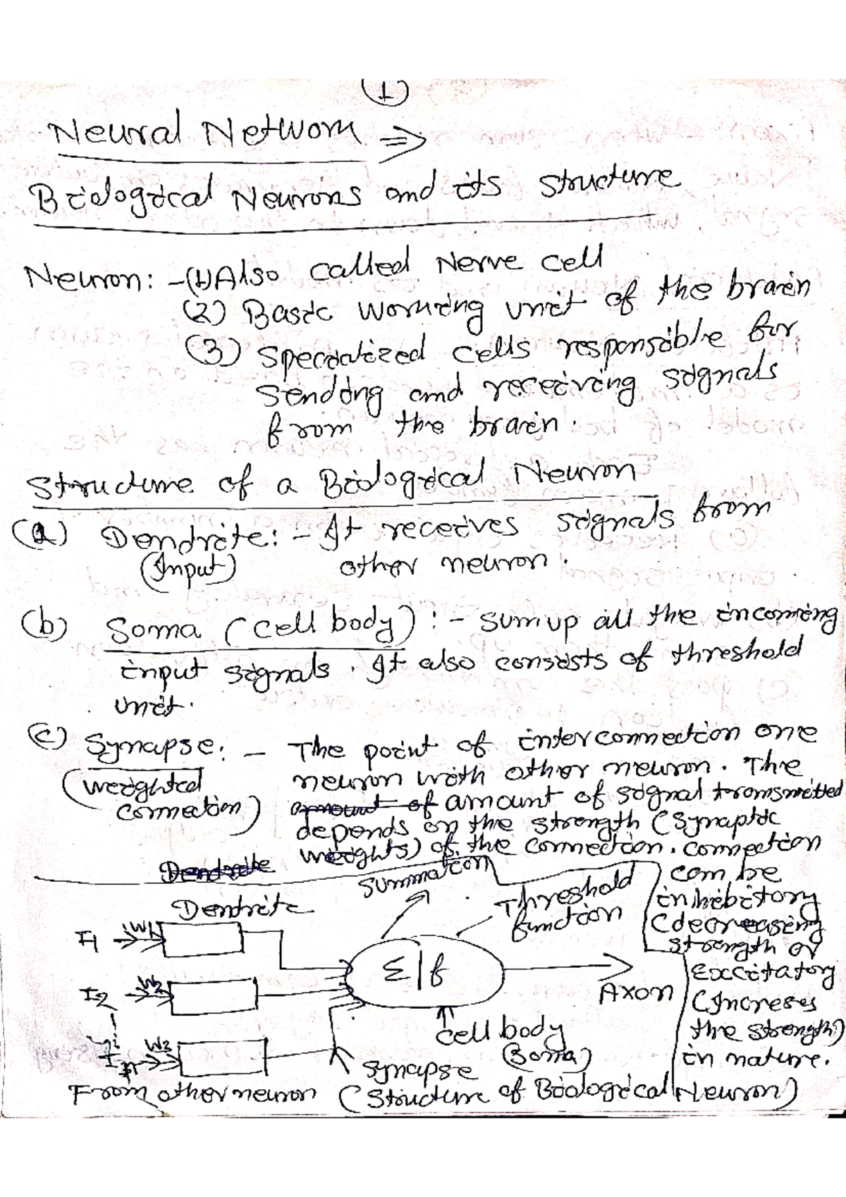 Unit 3-Neural Network Note - Soft Computing - Studocu