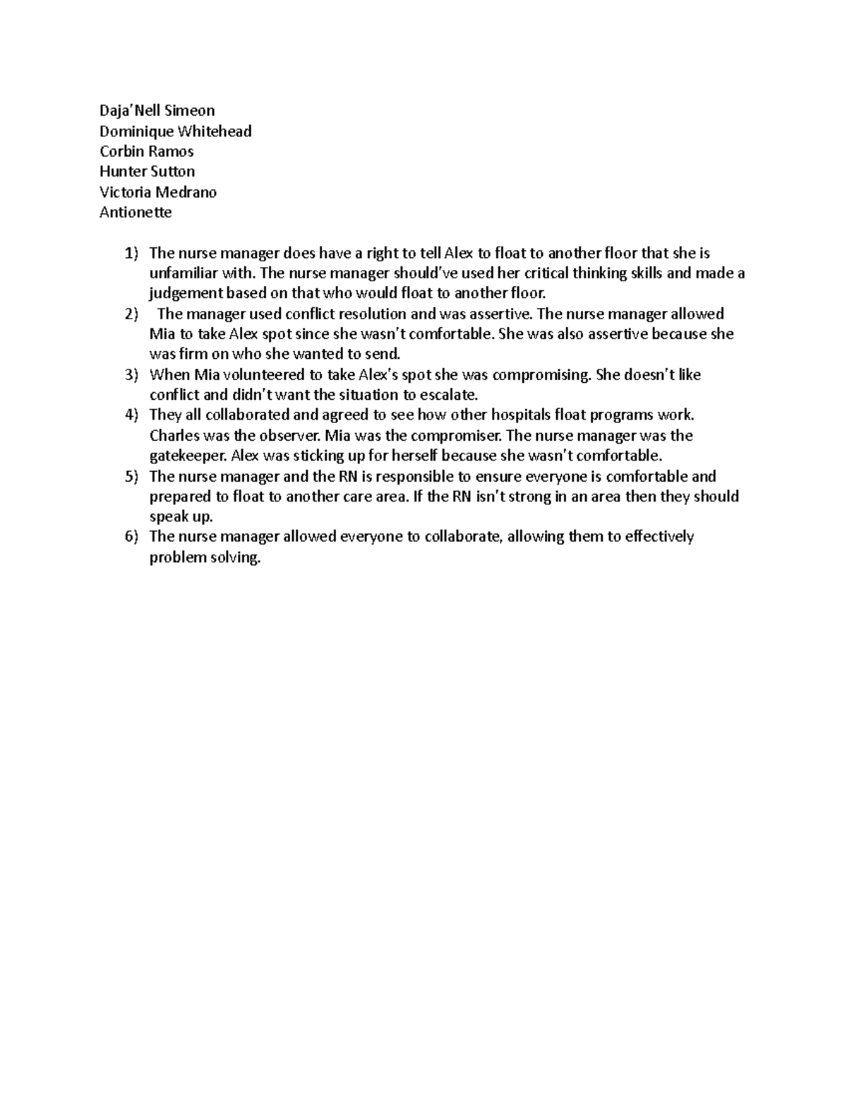 218 class (DB2) - no note - Daja’Nell Simeon Dominique Whitehead Corbin ...