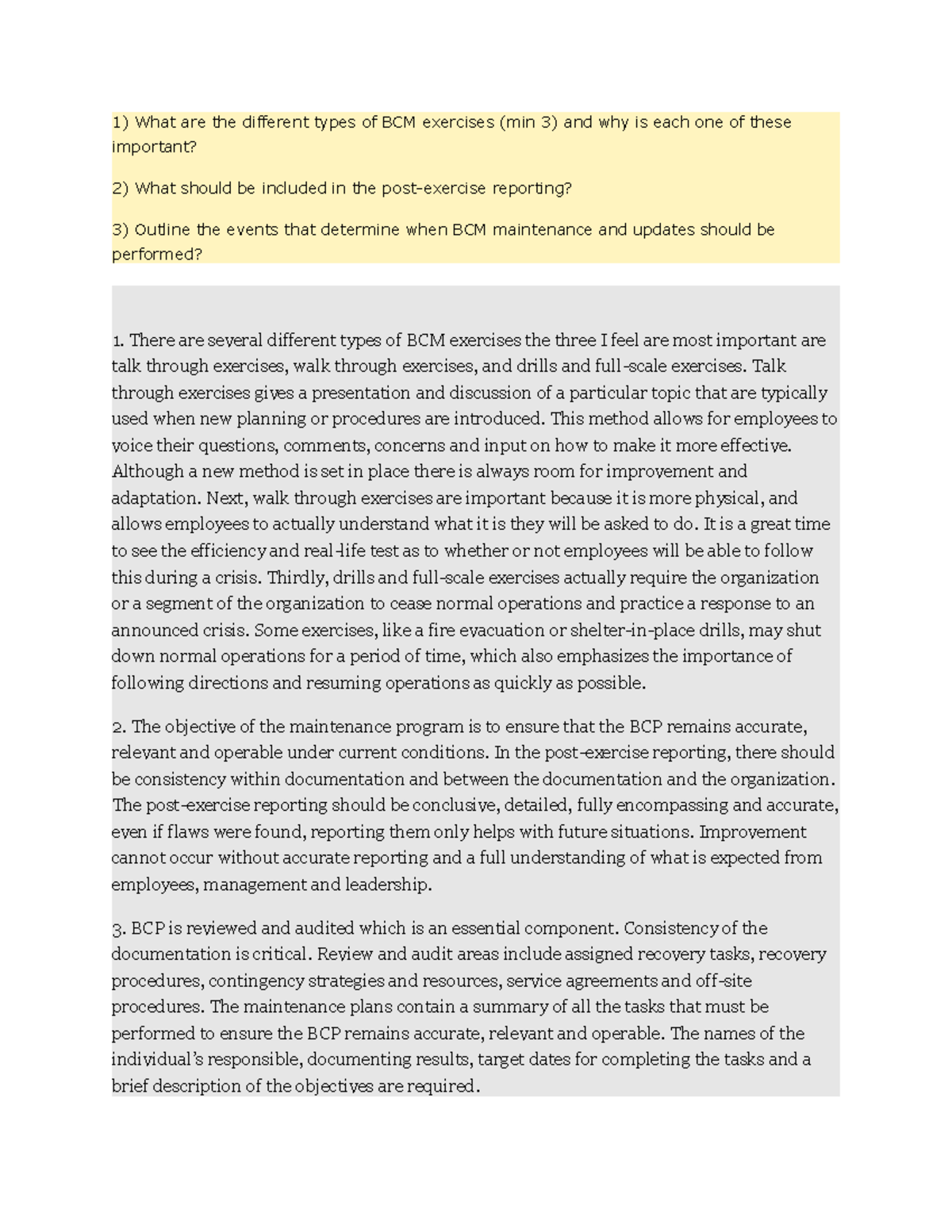 Week 13 - Class discussion board assignment - 1) What are the different ...