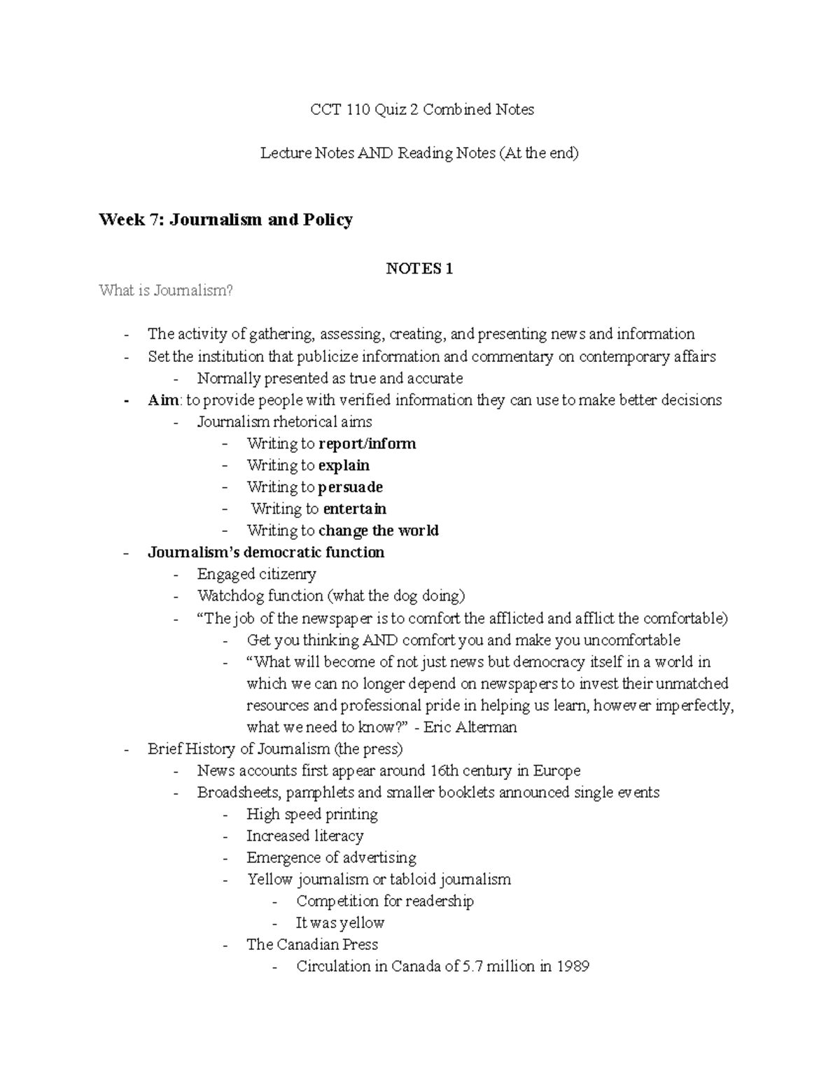 CCT 110 Quiz 2 Combined Notes - CCT 110 Quiz 2 Combined Notes Lecture ...