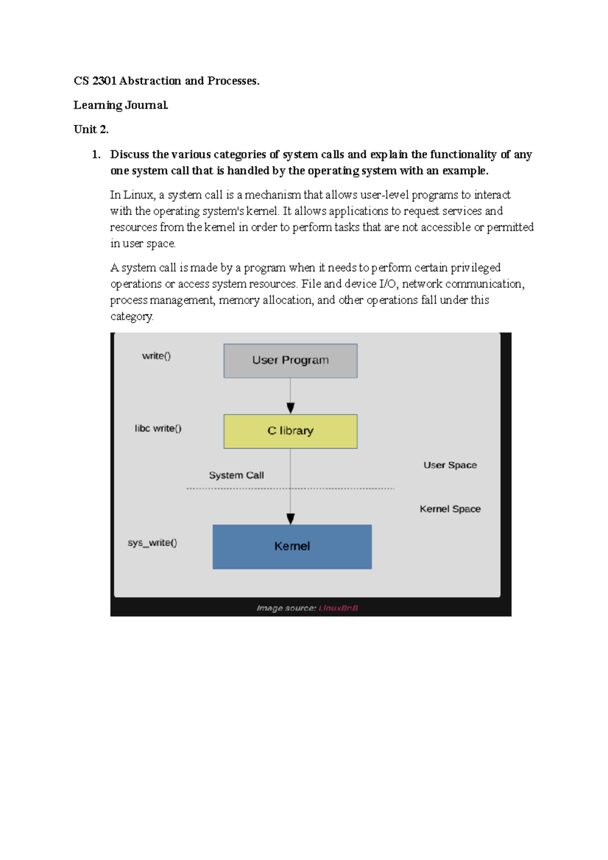 CS 2301 Learning Journal Unit 2 - CS 2301 Abstraction and Processes. Learning Journal. Unit 2. 1 ...
